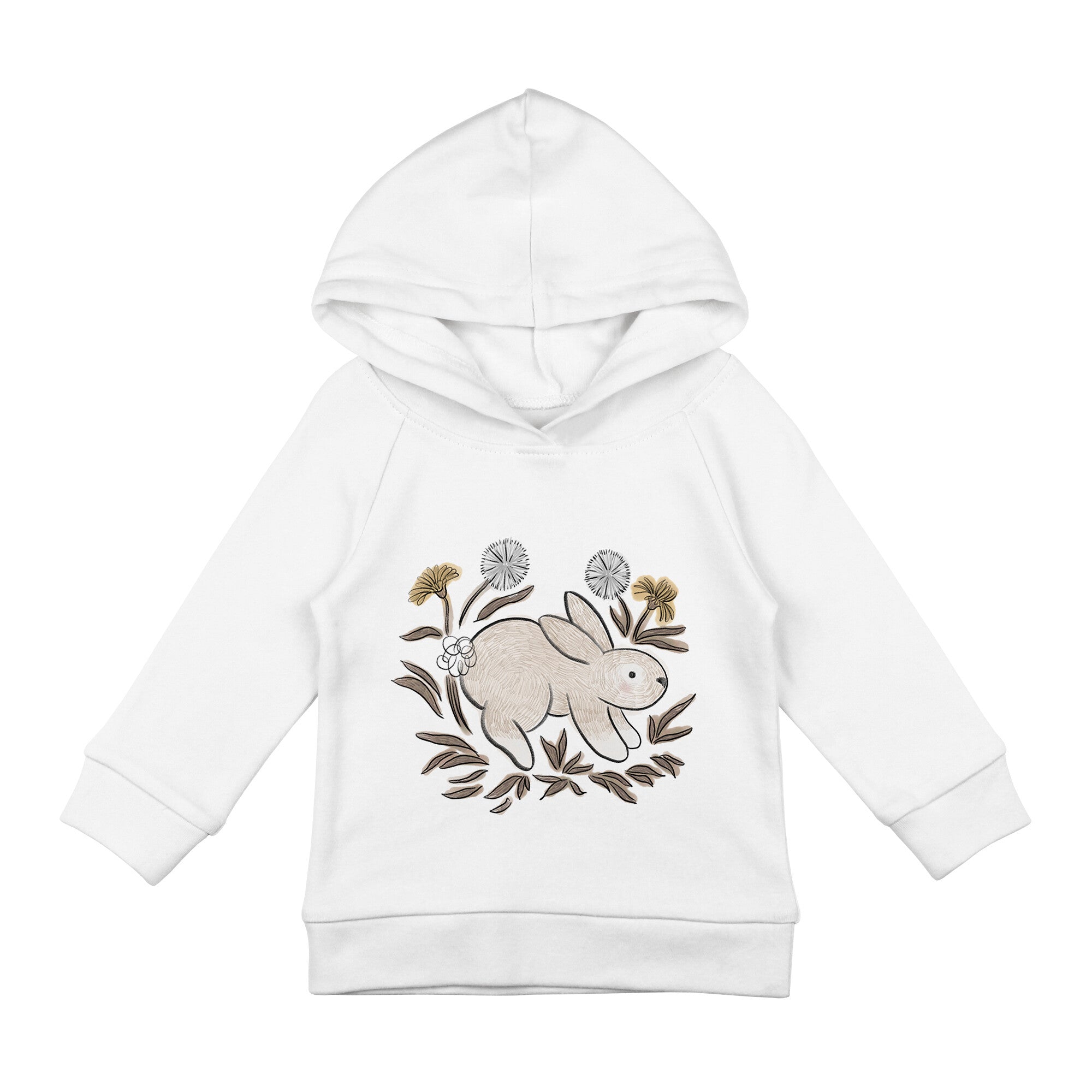 Bunny Graphic | Kids' Organic Raglan Hoodie – L'ovedbaby