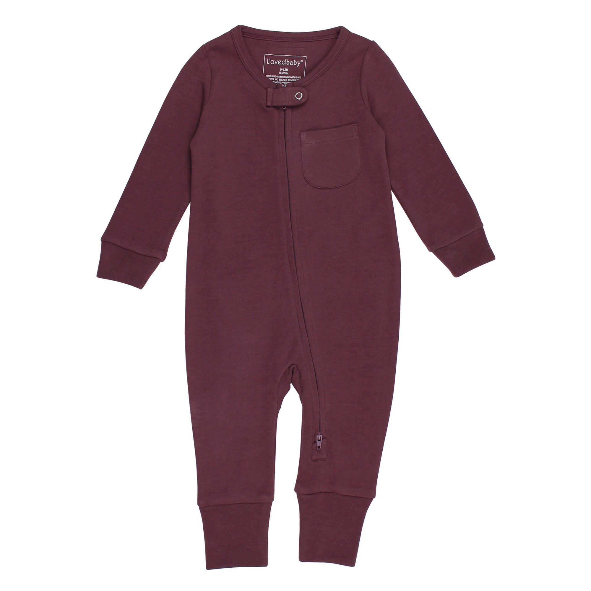 Plum | Organic Zipper Romper – L'ovedbaby