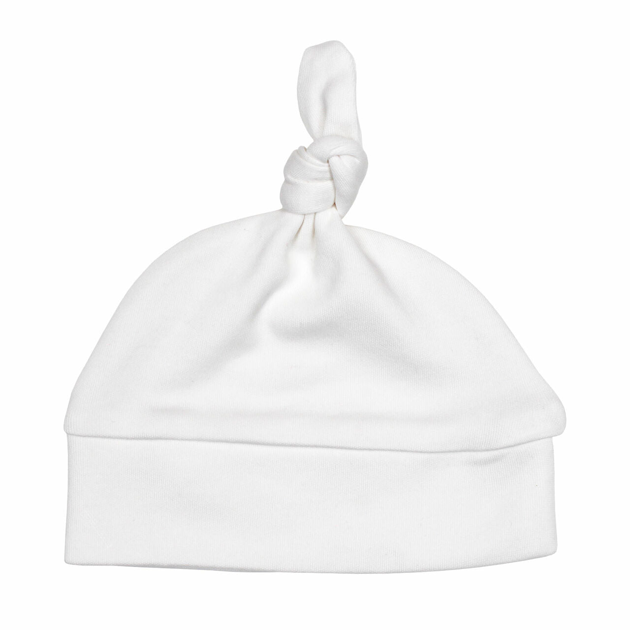 White | Organic Knotted Hat – L'ovedbaby